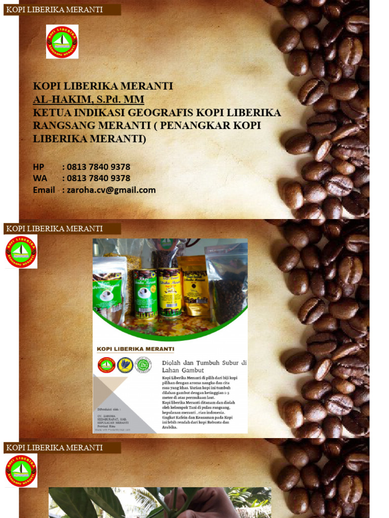Presentation Kopi Liberika 2024 Slide Baru | PDF | Kajian Bahasa Asing