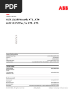 ABB 1SDA074172R1 Ekip Supply Data Sheet | PDF | Electrical Engineering | Electricity
