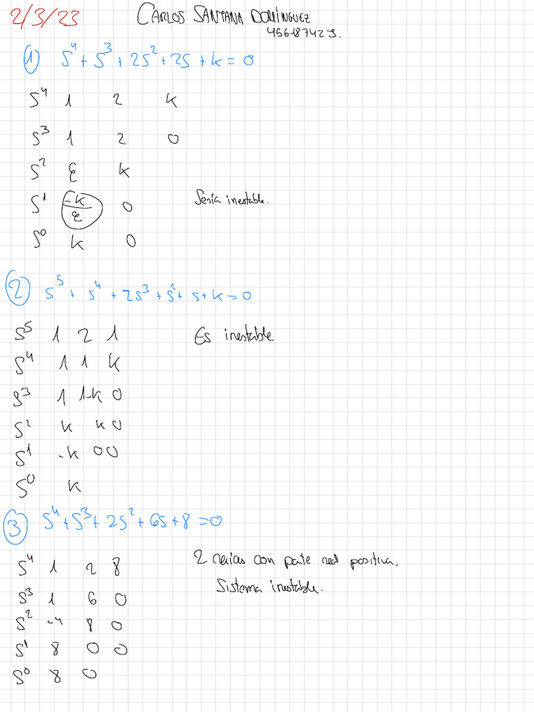 Regulación Automática Routh | PDF