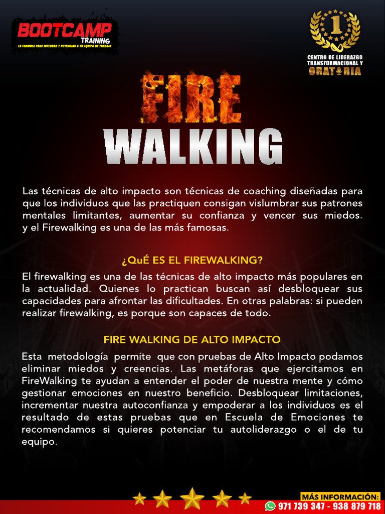 FIREWALKING FOLLETO | PDF