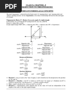 Introduction To Trigonometry 10 CLASS PYQ | PDF | Trigonometry | Elementary Geometry