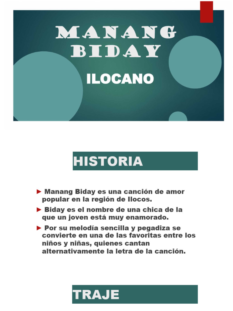 Literatura de Danza Manang Biday PDF | PDF | Bailes | Valses