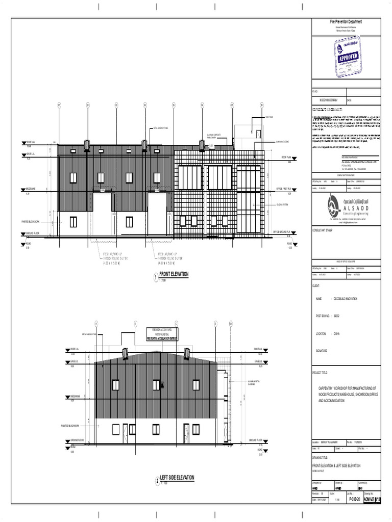 20) Acmv 07 (09 11 21) Front+elevation+ | PDF | Building Engineering