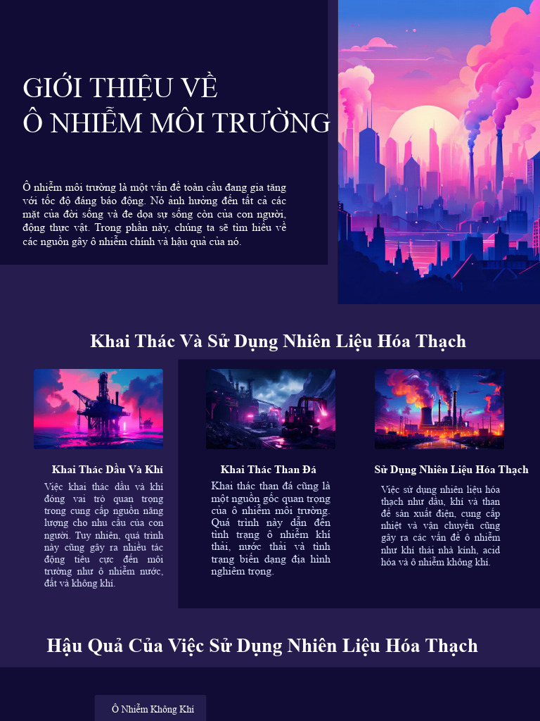 Gioi Thieu Ve o Nhiem Moi Truong | PDF