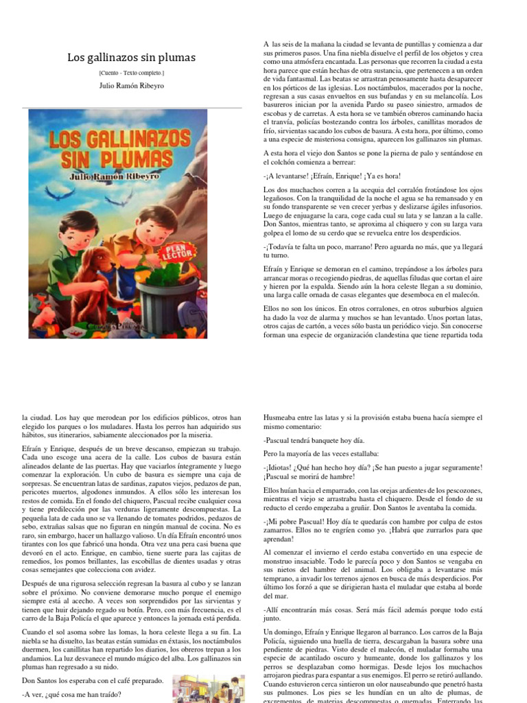 Los Gallinazos Sin Plumas | PDF