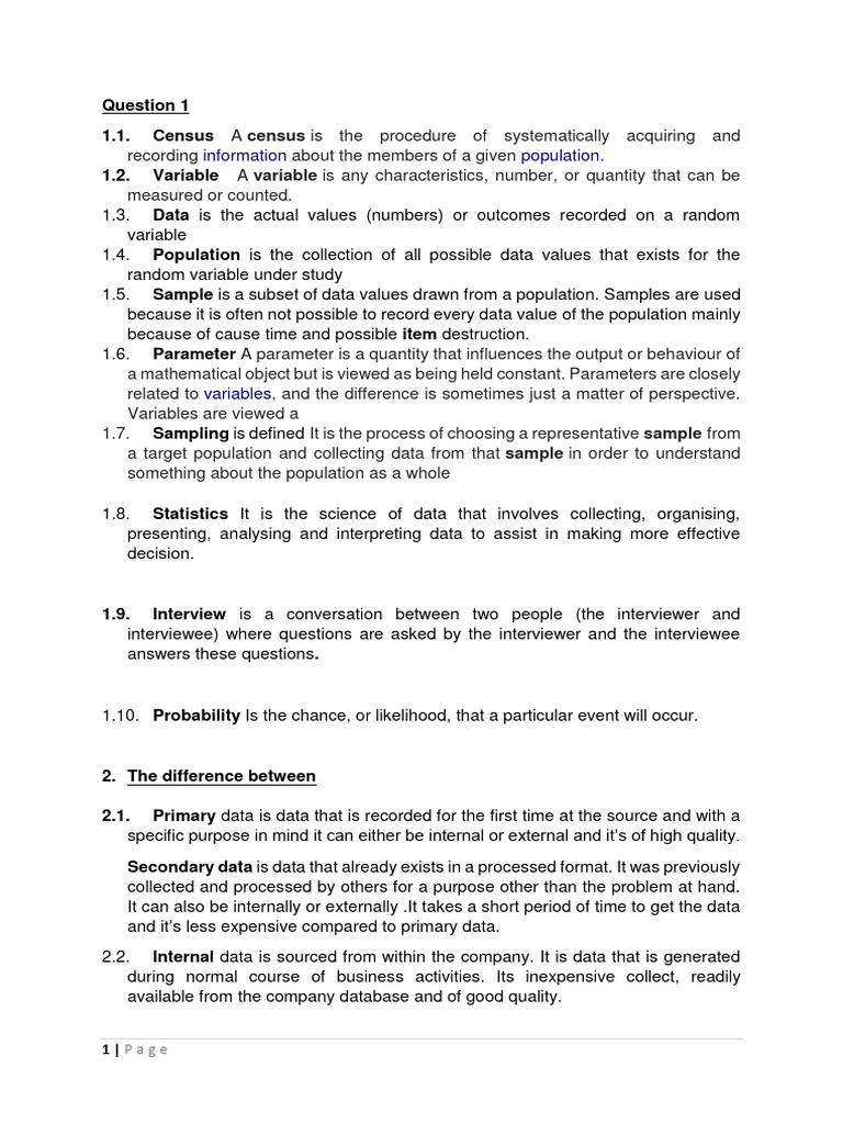 Quantitative II Final Assignment | PDF | Level Of Measurement ...