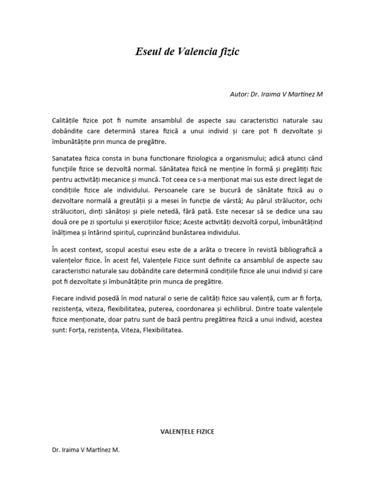 Eseul Valencias Fizic. | PDF