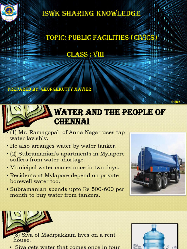 8051989-PPT-Class VIII - Public Facilities - (Civics) | PDF | Water ...