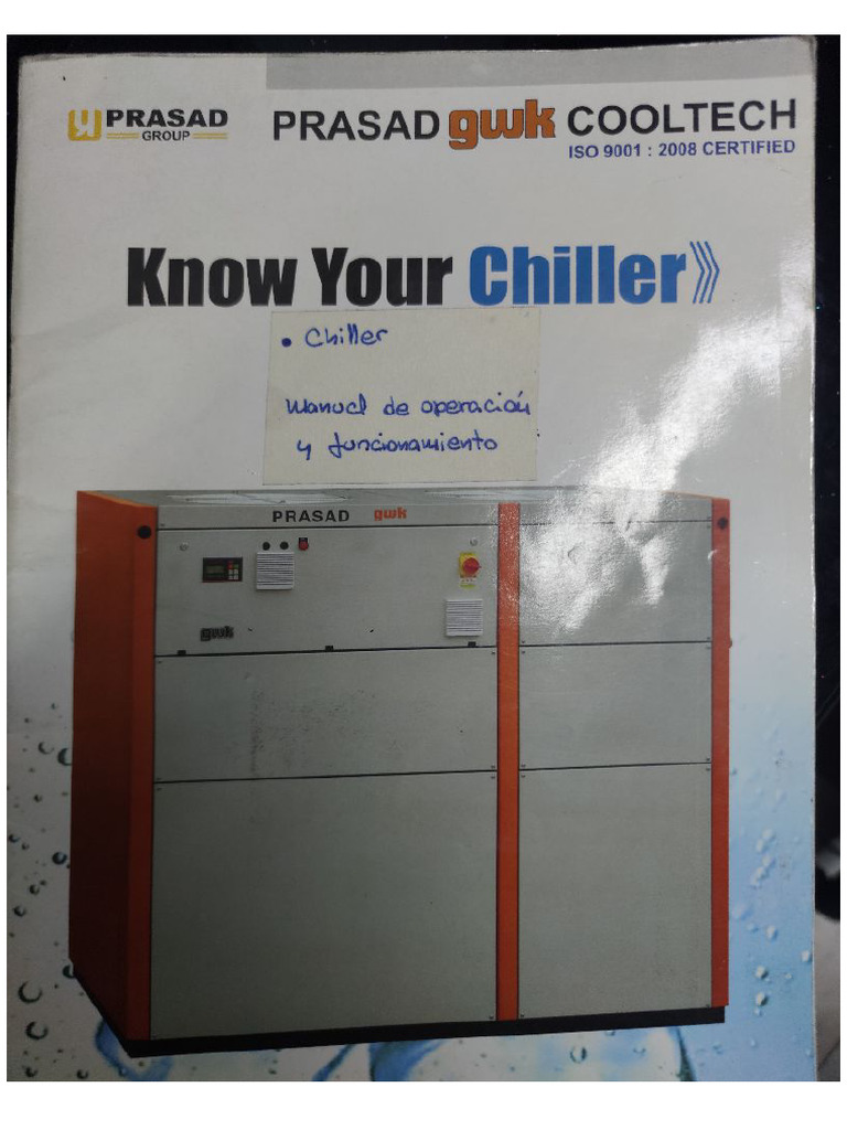 ManualOperacionFuncionamiento Chiller | PDF