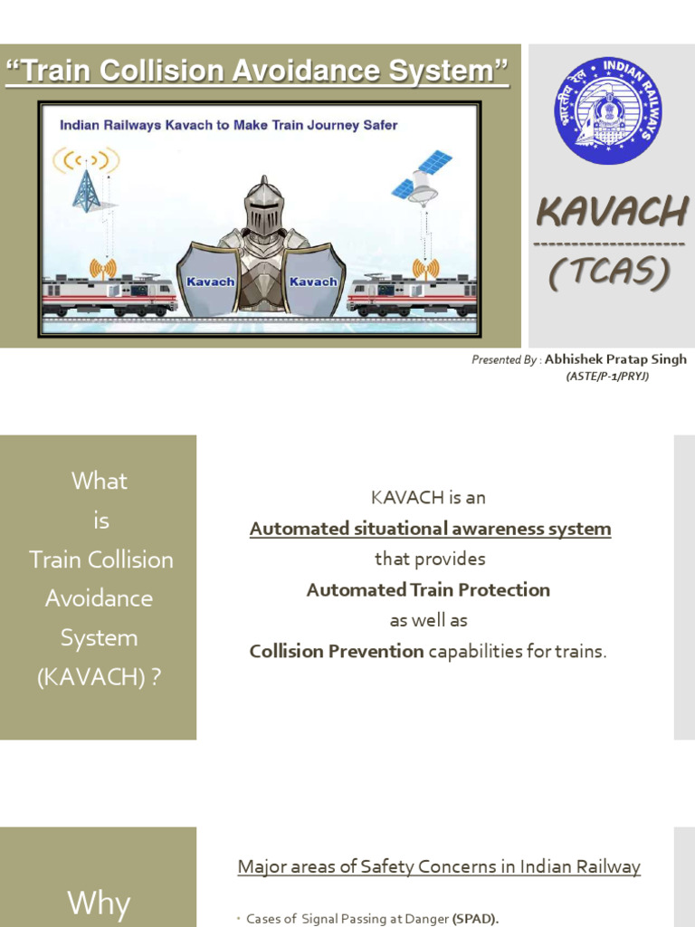 KAVACH: Train Collision Avoidance System | PDF | Radio Frequency ...