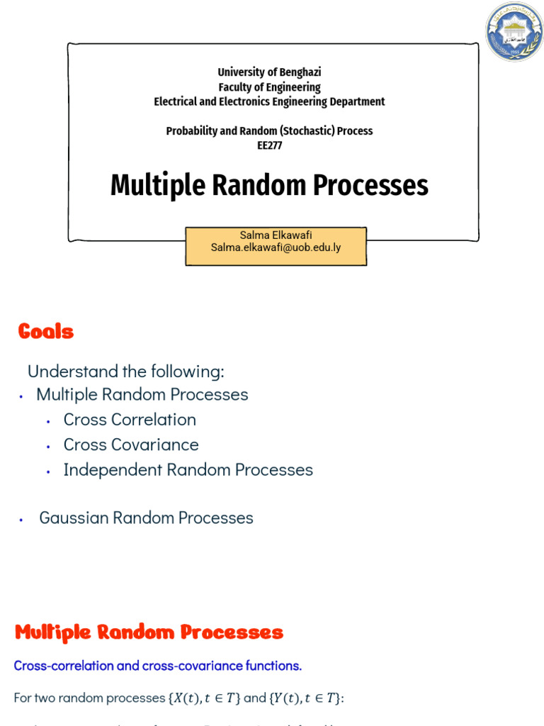 Understanding Multiple Random Processes | PDF | Stochastic Process ...