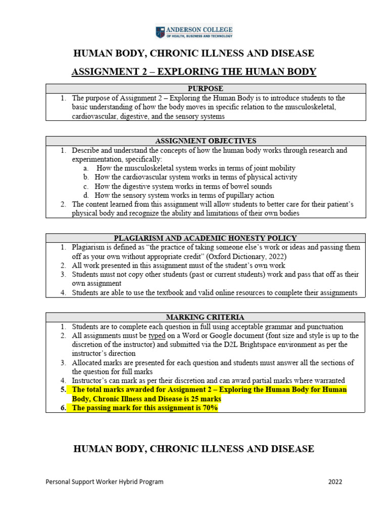 4human Body - Assignment 2 - Exploring The Body | PDF | Pulse | Plagiarism