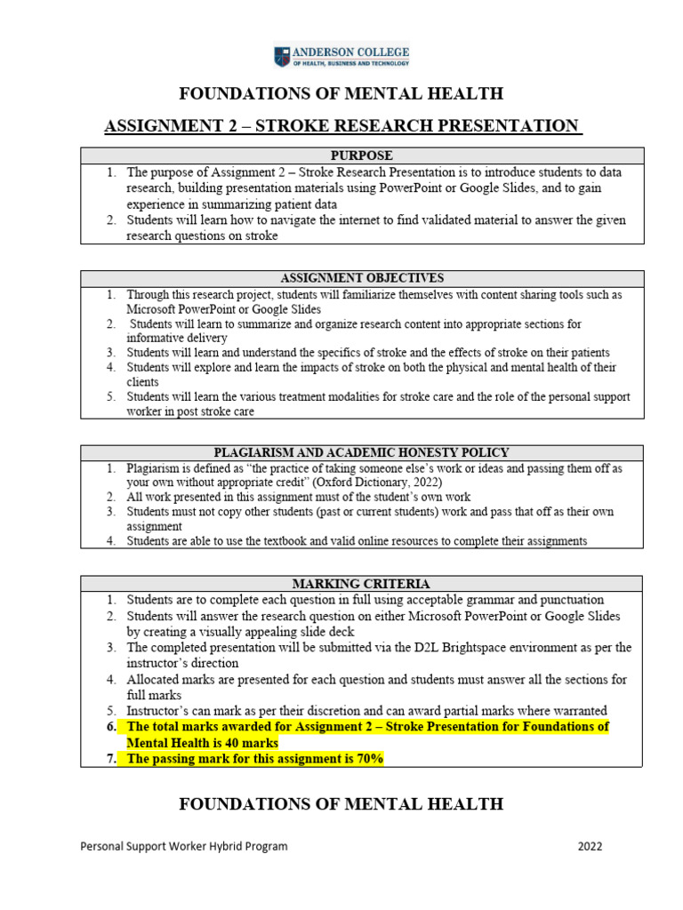 5mental Health - Assignment 2 - Stroke Research | PDF | Stroke ...