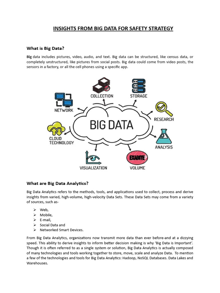 Big Data Insights for Safety Strategy | PDF | Big Data | Analytics