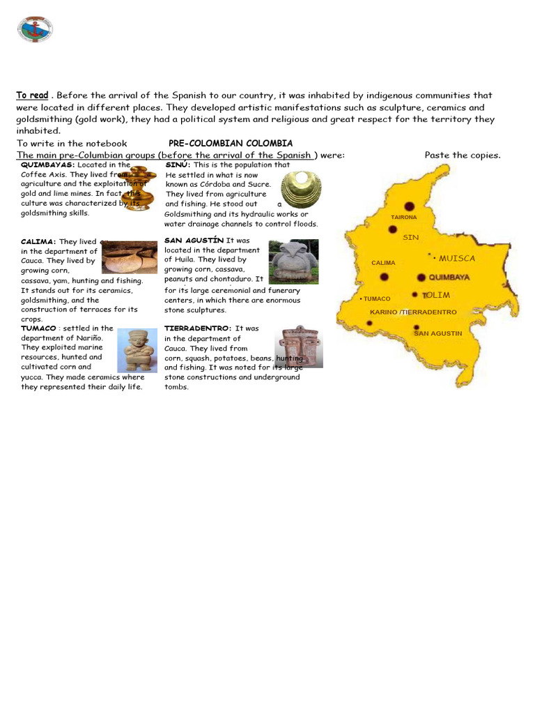 Guide 2 Ii Third Social Period | PDF | Colombia | Pre Columbian Era