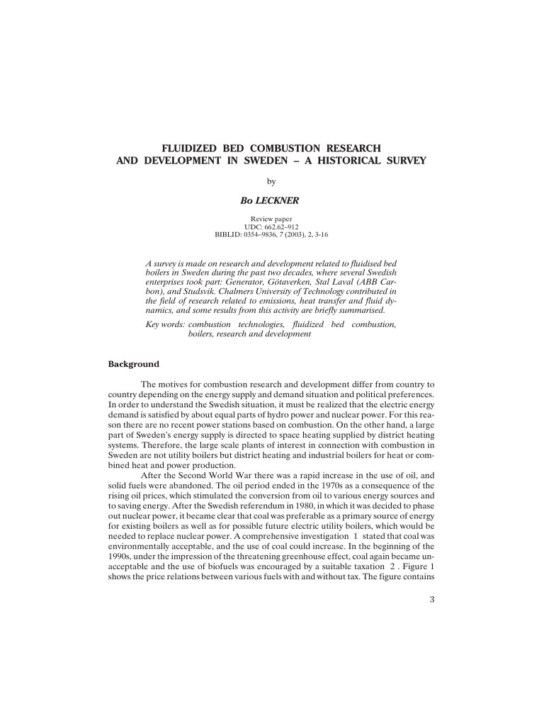 TS1 Leckner | PDF | Fluidization | Combustion