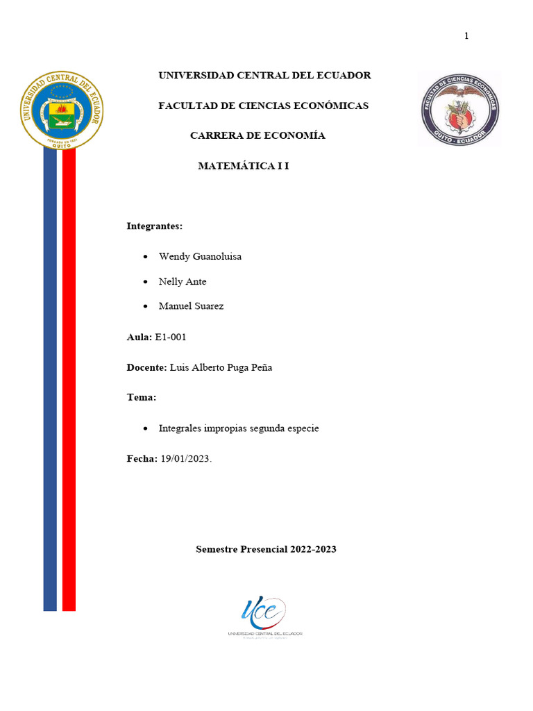 Grupal Mate | PDF | Integral | Análisis matemático