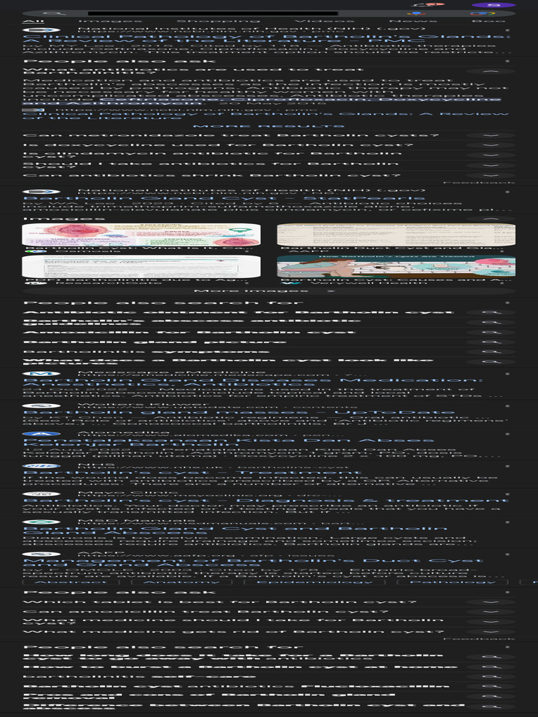 Bartholinitis Antibiotic Treatments Guide | PDF | Medical Specialties ...