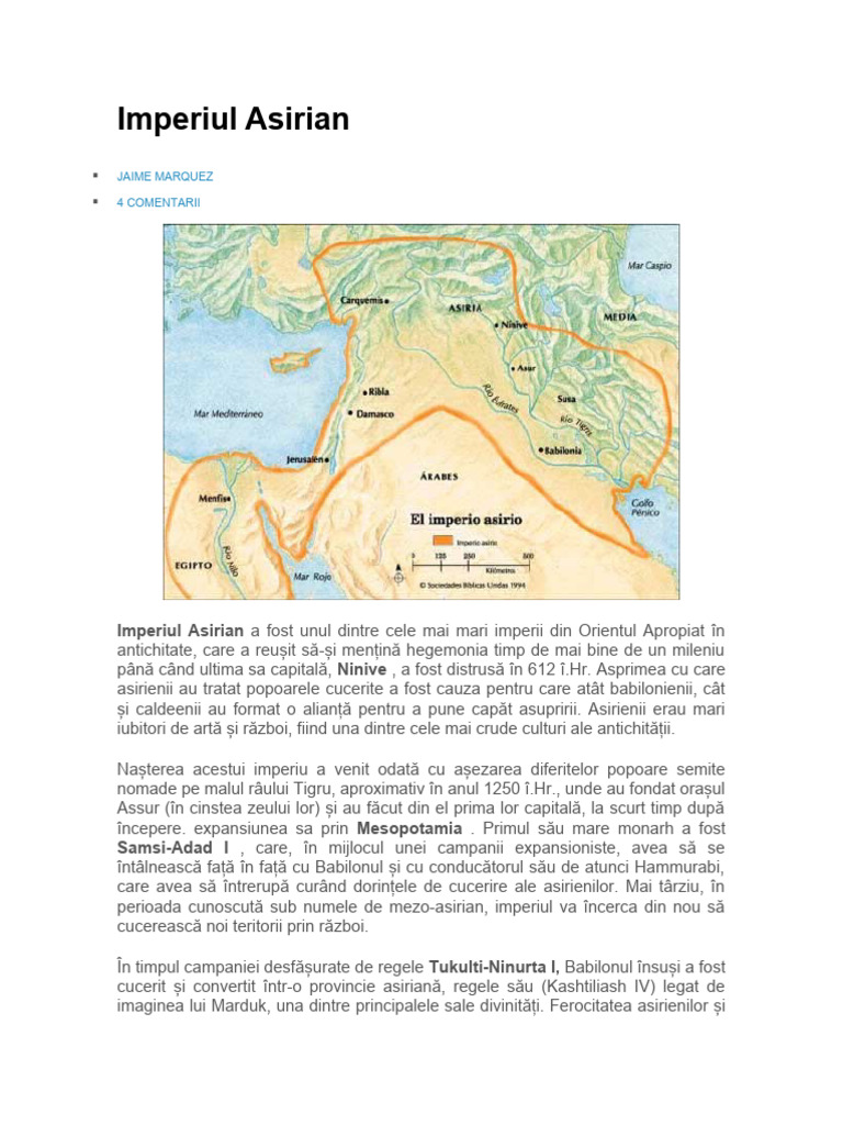 Imperiul Asirian | PDF