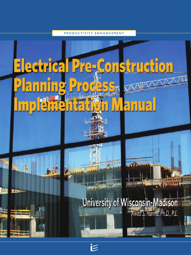 Electrical Pre-Construction Planning Process Implementation Manual ...