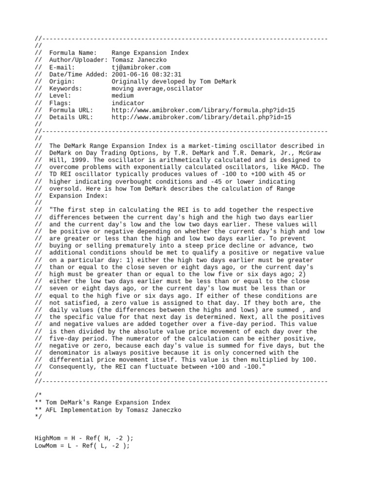 Range Expansion Index | PDF | Mathematics