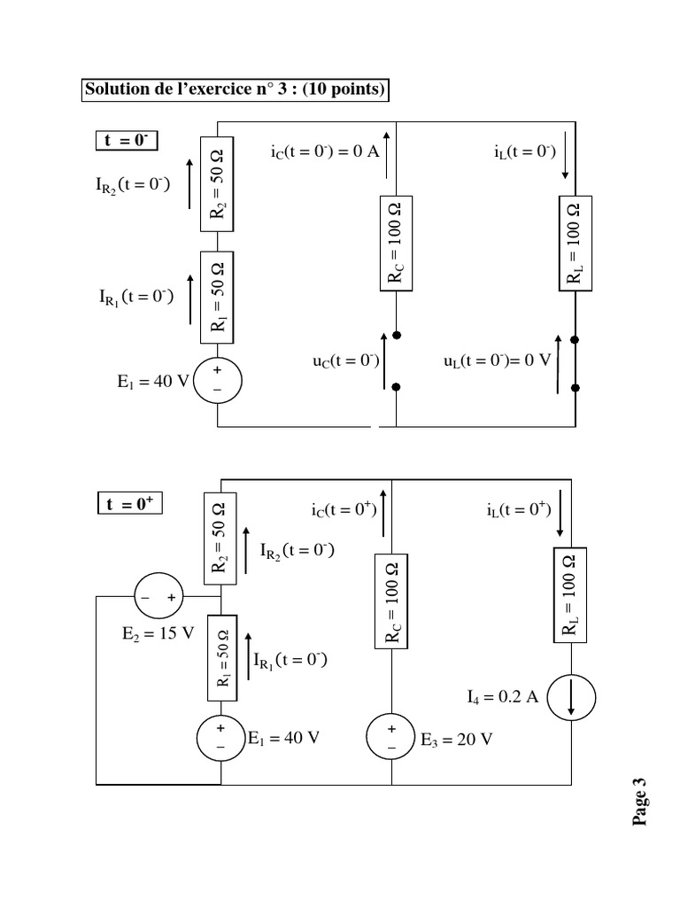 Er Electronique Correction Pem 3 | PDF