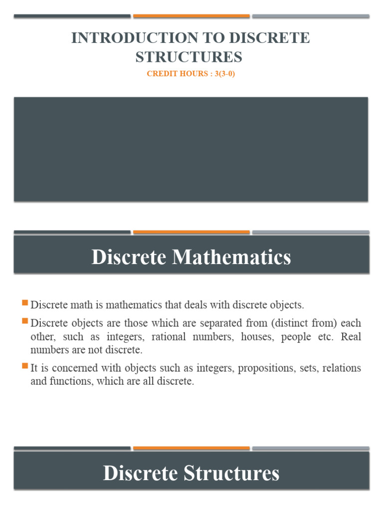 Introduction To Discrete Structures | PDF | Discrete Mathematics | Set ...