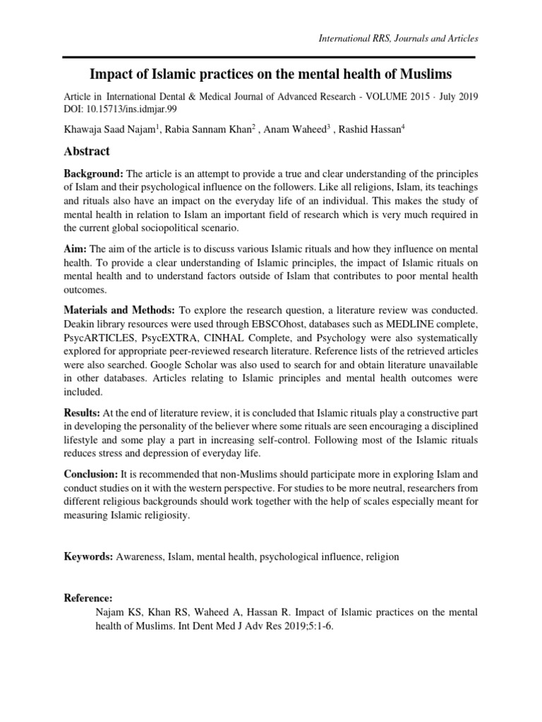 RRS, JOURNALS, & ARTICLES (International) | PDF | Stress (Biology ...