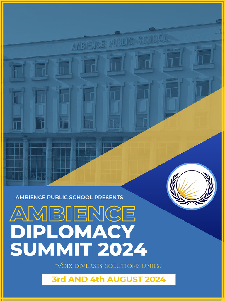Ambience Diplomacy Summit 2024 | PDF | United Nations | International ...
