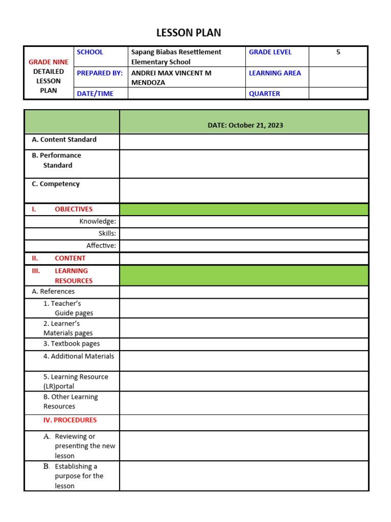 Elective 4 DLP | PDF | Learning | Teachers