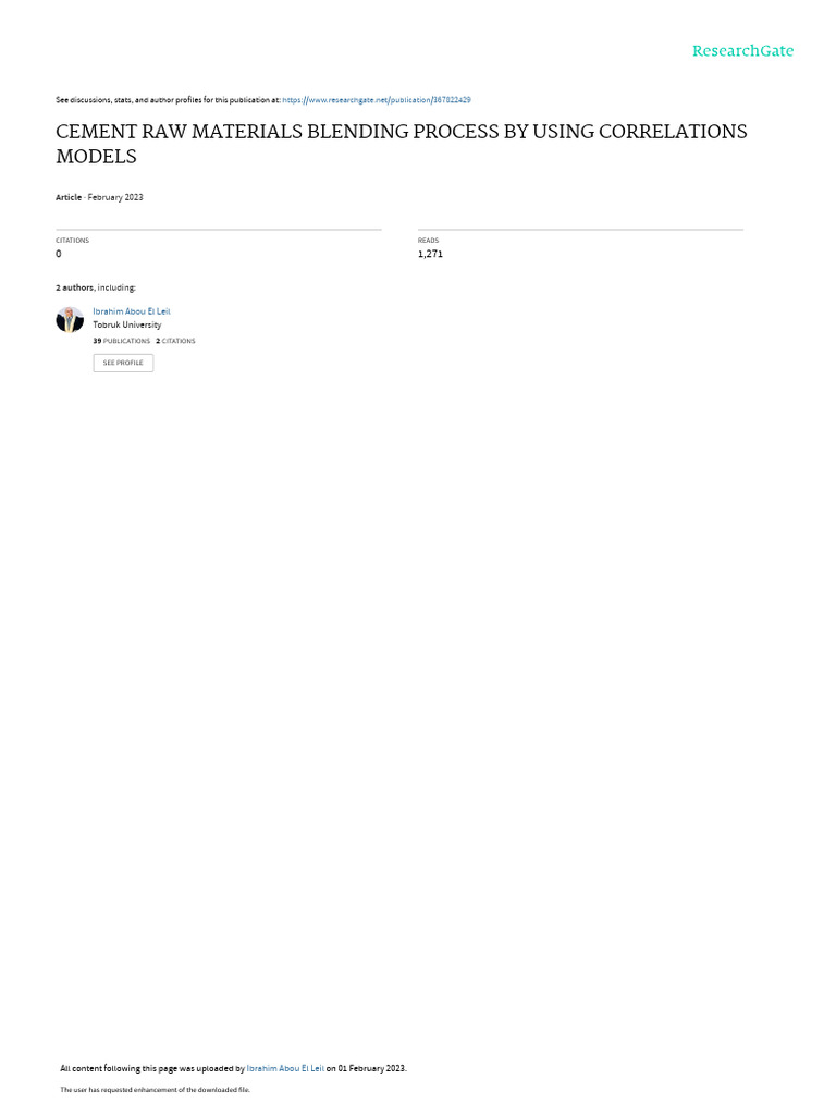 Cementindustry | PDF | Cement | Lime (Material)