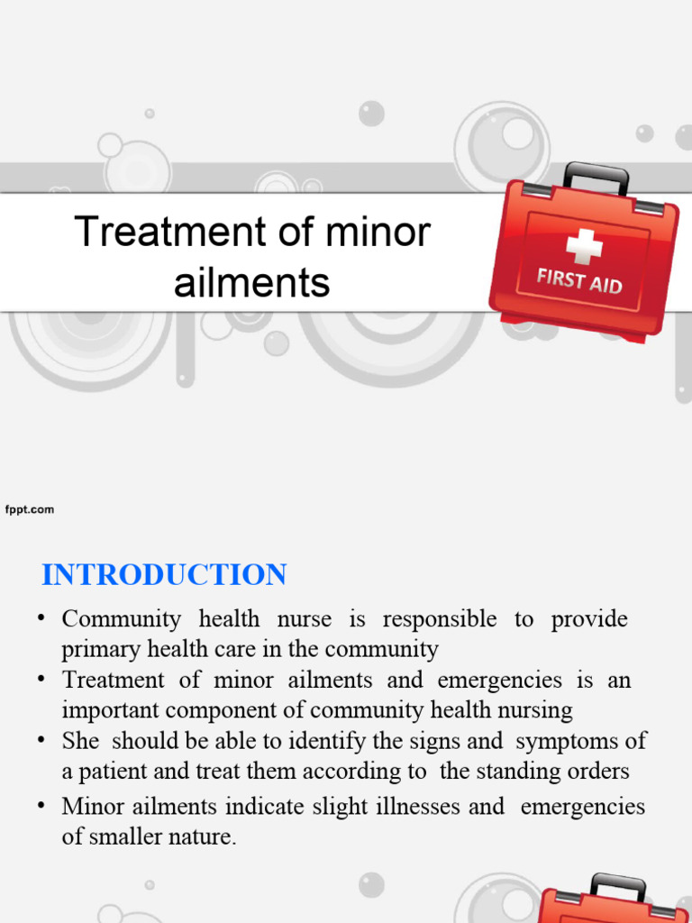 Managing Minor Ailments in Community Health | PDF | Nursing | Wound