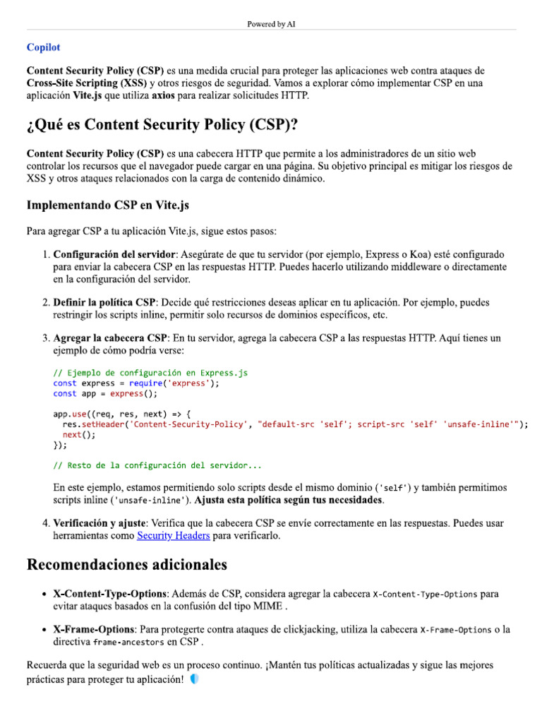 CSP | PDF
