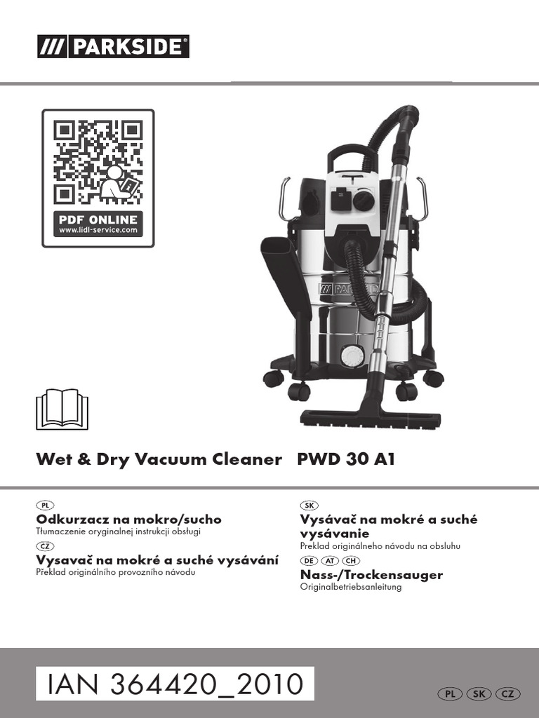 Wet & Dry Vacuum Cleaner PWD 30 A1 | PDF