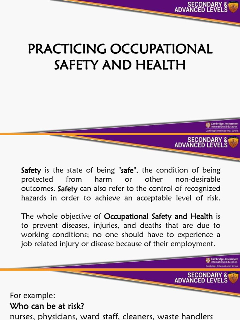 Occupational Safety for Healthcare Workers | PDF | Personal Protective Equipment | Hazards