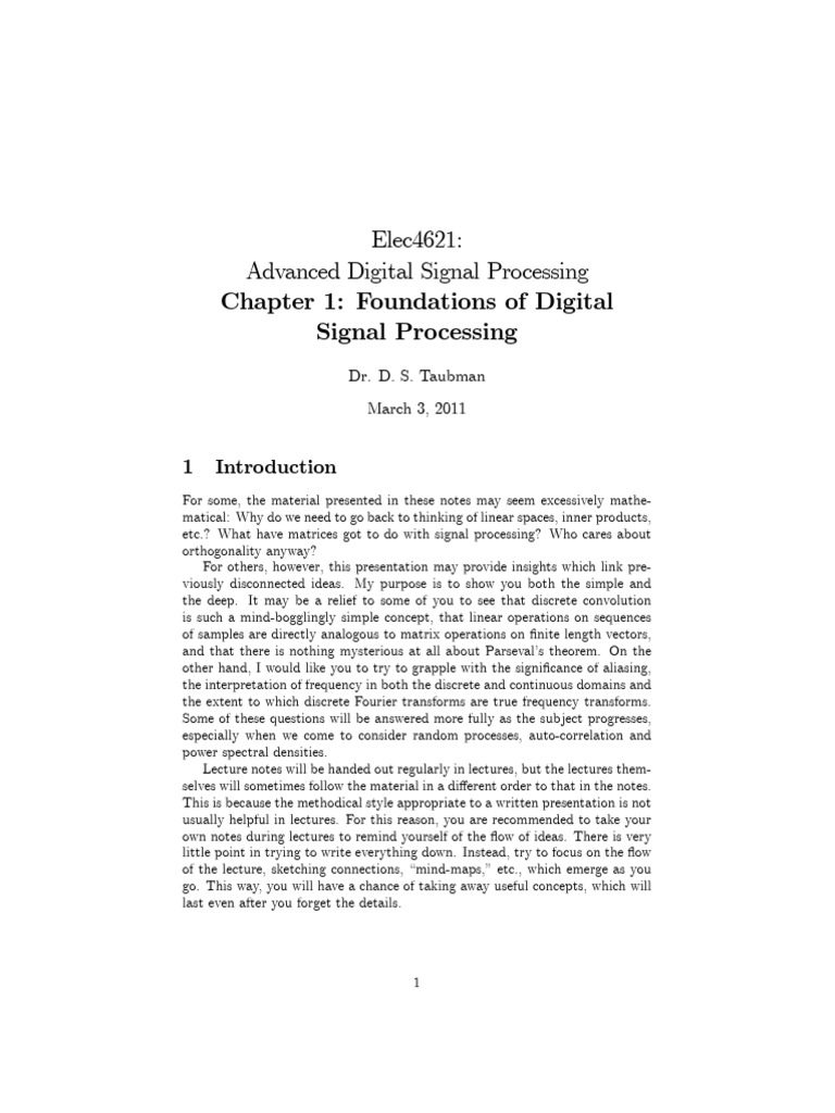 Chapter 1 - Foundations | PDF | Basis (Linear Algebra) | Vector Space
