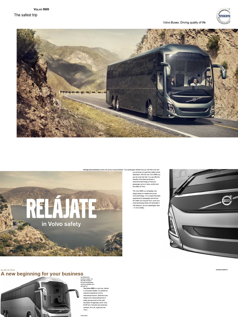 VOLVO 9800 Technical Data Sheet | PDF | Traffic Collision | Vehicle ...