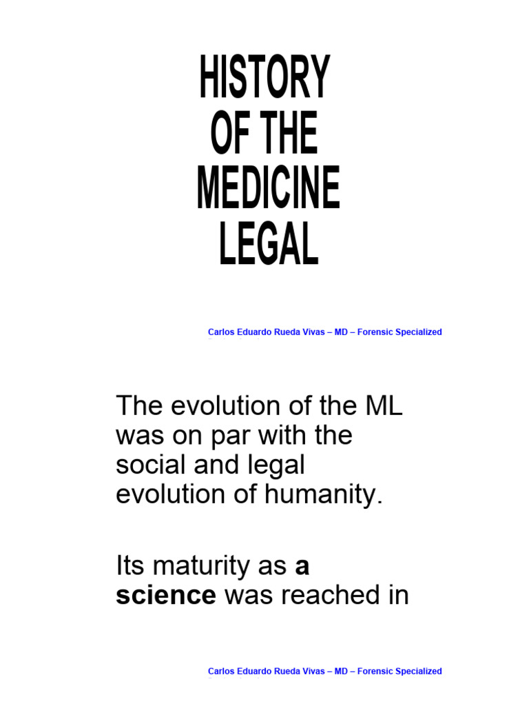 History of Legal Medicine | PDF | Doctor Of Medicine | Physician