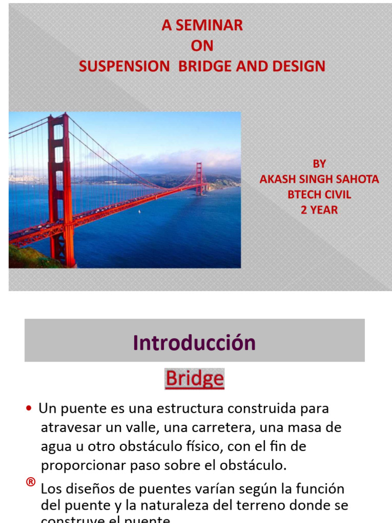 Puente Colgante | PDF | Puente | Braguero