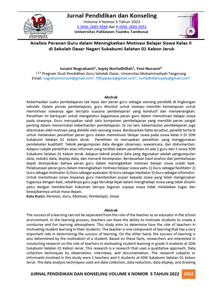 6897-Article Text-22555-1-10-20220919 | PDF | Pengembangan Diri