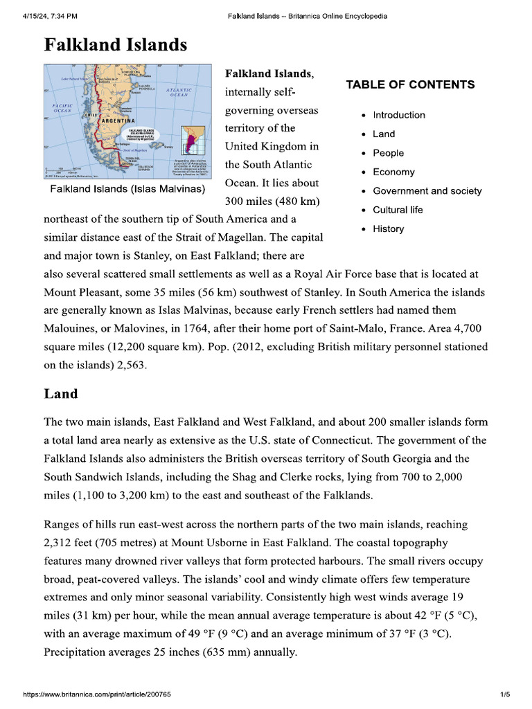 Falkland Islands | PDF
