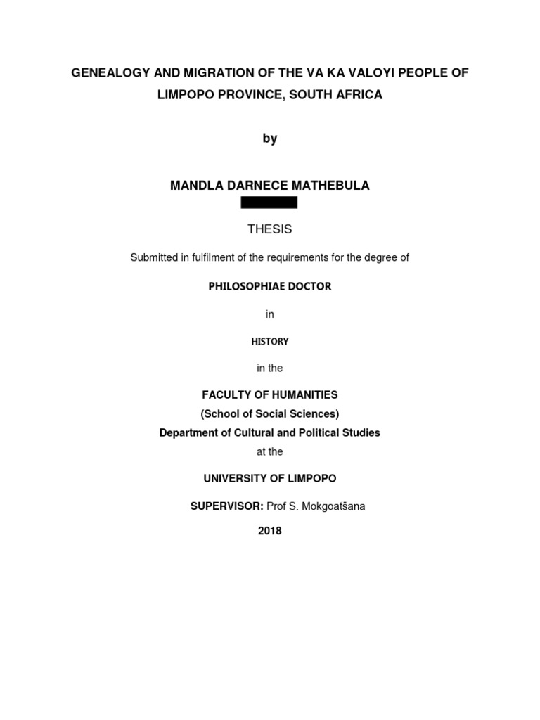 Mathebula MD 2018-2 | PDF | Data | Informed Consent