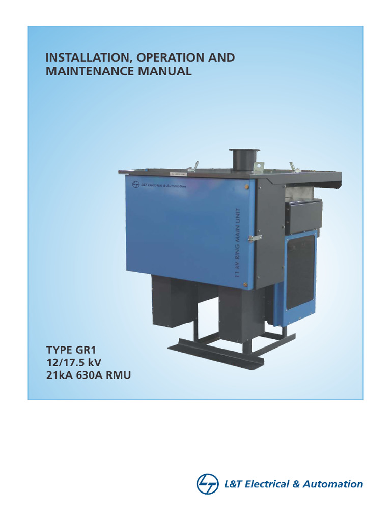 MV Rmu T Type Operation Manual | PDF | Regulatory Compliance | Safety