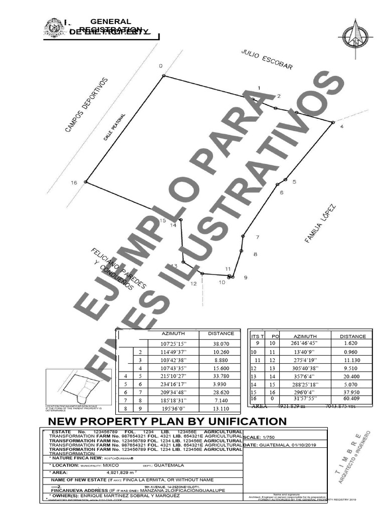 11 Example of A New Property Plan by Unification | PDF