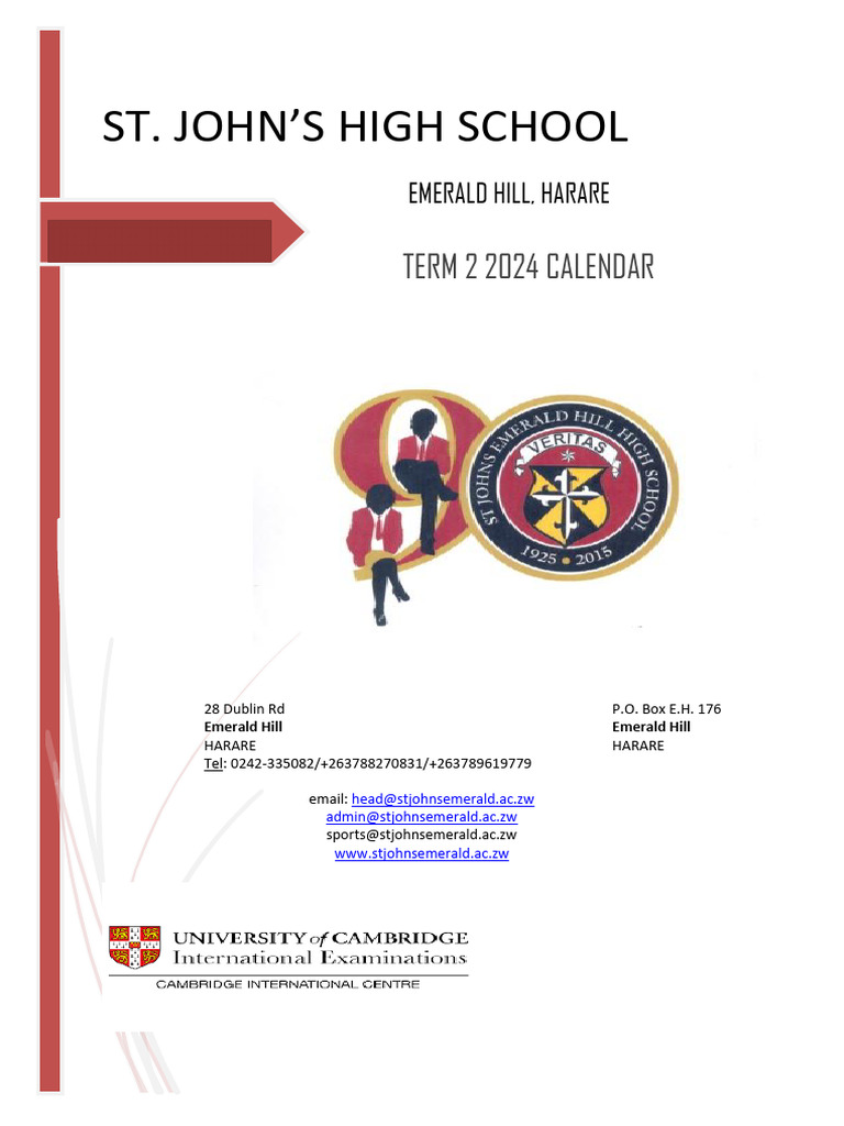 Term 2 2024 Final Calendar | PDF | Theology