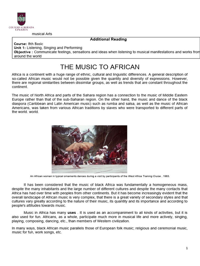 History of African Music | Download Free PDF | Rhythm | Scale (Music)