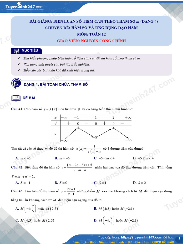 TS247 BG Bien Luan So Duong Tiem Can Theo Tham So M Dang 4 65266 1664932436 | PDF