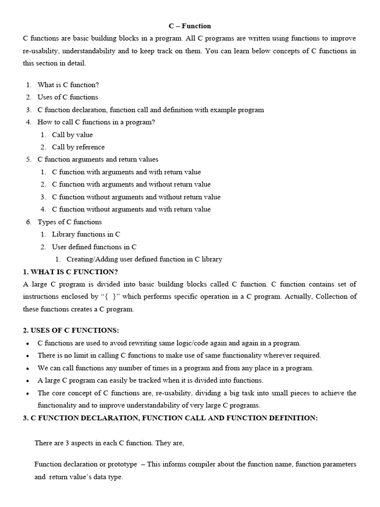 CA2 Notes Functions For Students 2 | PDF | Parameter (Computer ... CA2 Notes Functions For Students 2 | PDF | Parameter (Computer ...