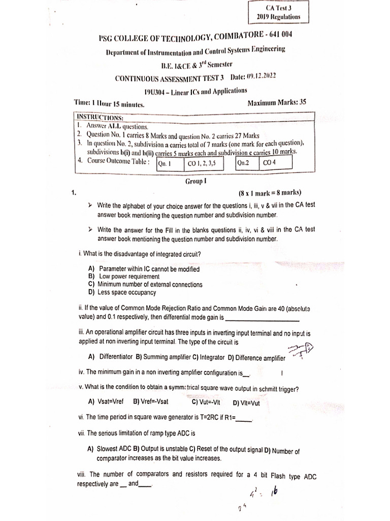 CA 3 Question Papers | PDF