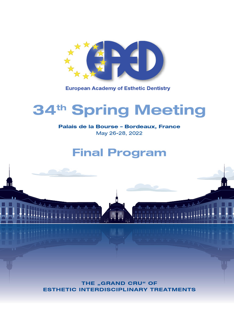 EAED 34th Spring Meeting Program | PDF | Dental Implant | Dentistry Branches